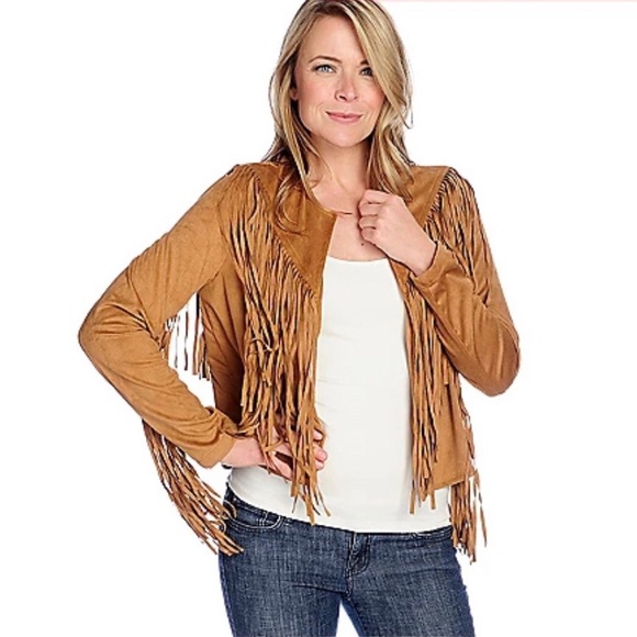 Kate & Mallory | Jackets & Coats | Nwot Kate Mallory Boho Fringe Open ...